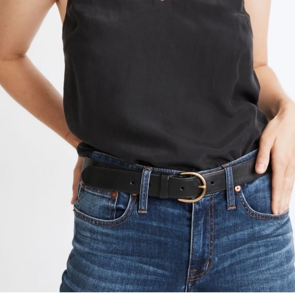 Madewell | Accessories | Madewell Medium Perfect Leather Belt Nwt ...